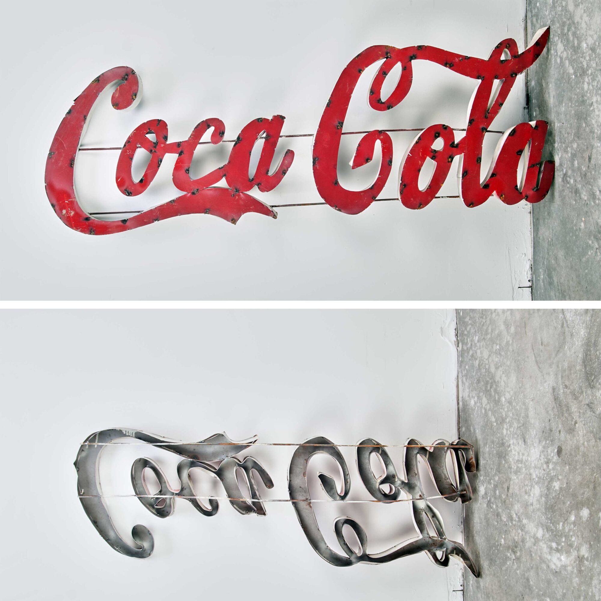 Large Coca-Cola Cut-Out Display Sign Metal | Notable Auctions
