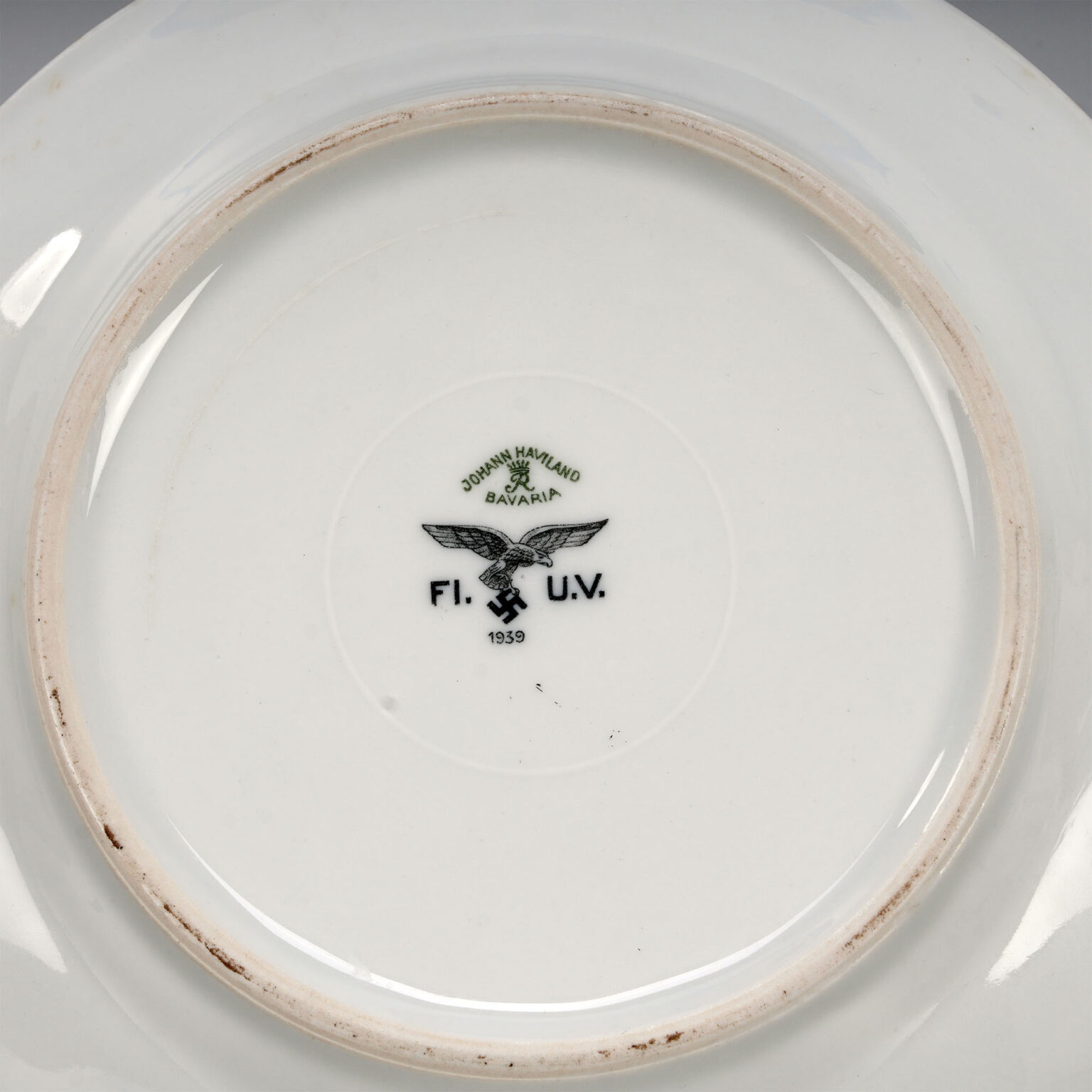 1939 WWII Luftwaffe Johann Haviland Bavaria FL. U.V. 9" Plate | Notable ...